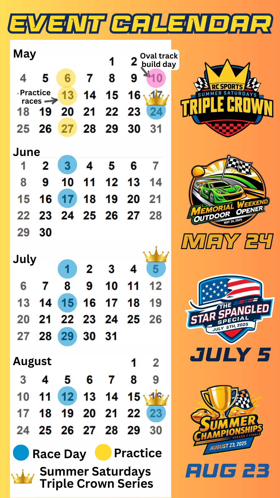 Event Schedule - RC Sports